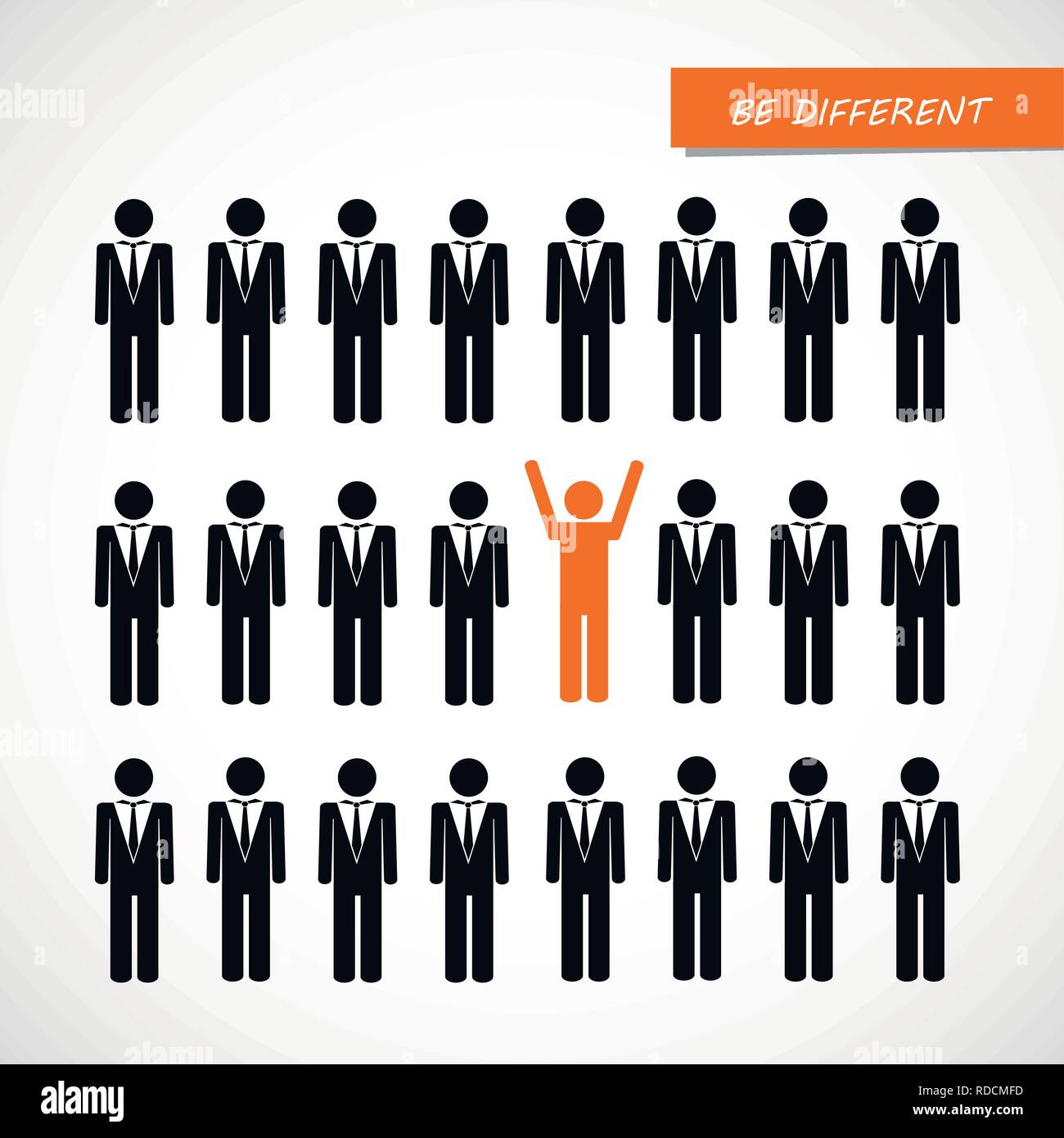 Stick men crowd illustration Stock Vector Images - Alamy