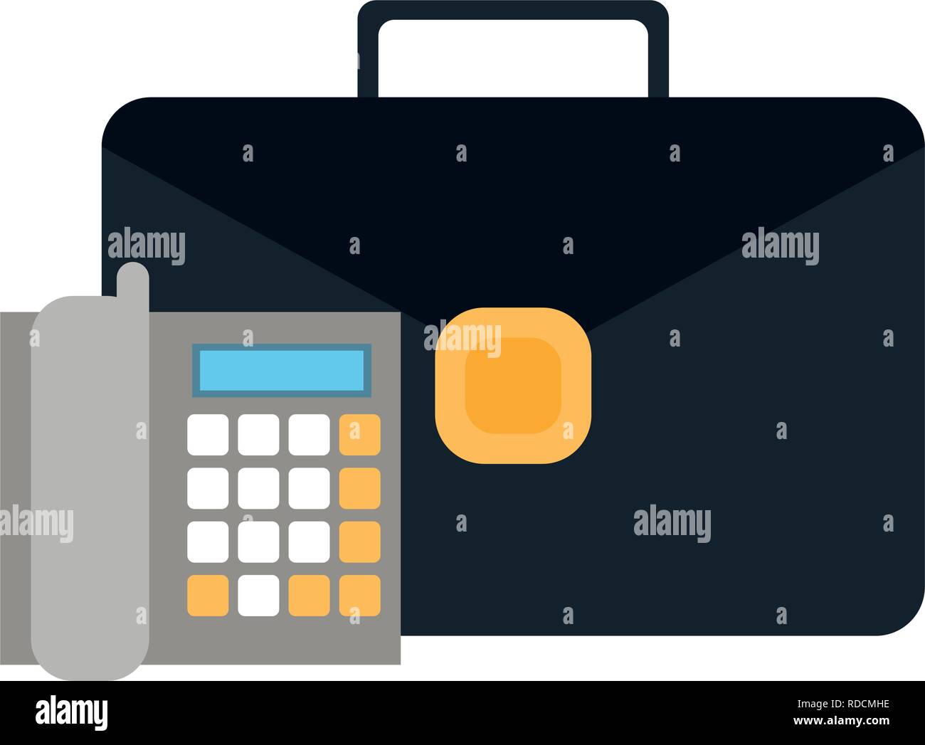 business briefcase and telephone Stock Vector Image & Art - Alamy