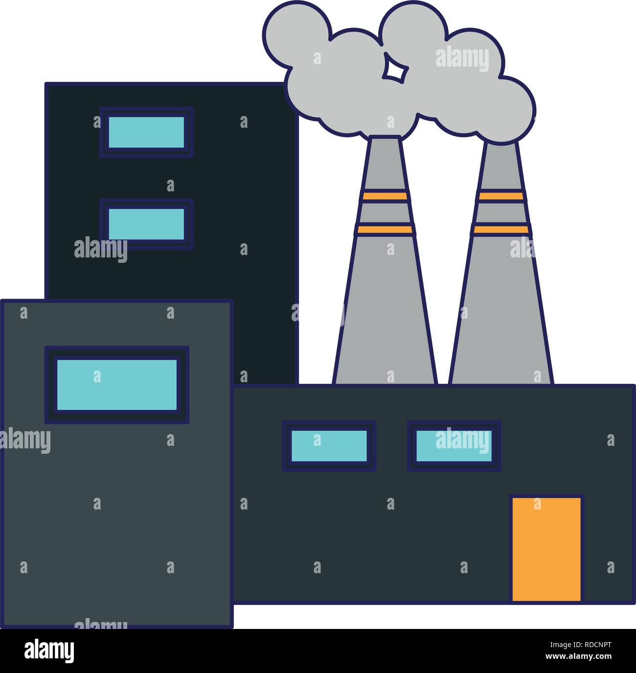 Factory building symbol Stock Vector Image & Art - Alamy