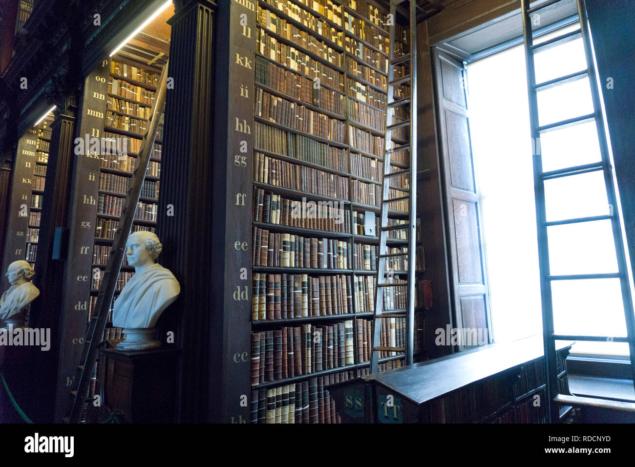 The Long Room in Trinity College Library, Dublin. 15.01.2019 Stock ...