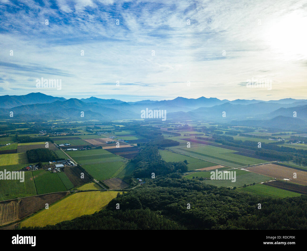 Aerial Photography of Field Stock Photo - Alamy