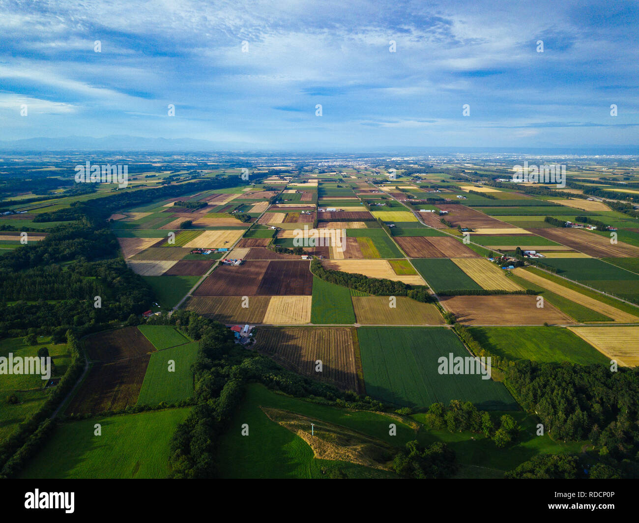 Aerial Photography of Field Stock Photo - Alamy