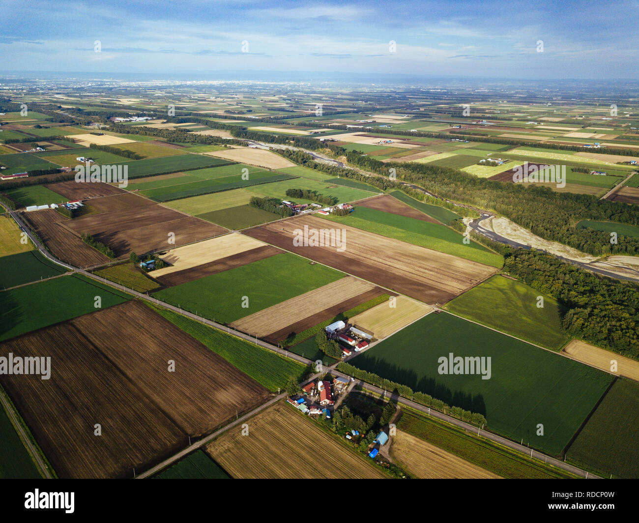 Aerial Photography of Field Stock Photo - Alamy