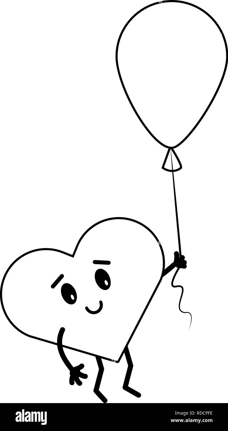 cute heart cartoon Stock Vector Image & Art - Alamy