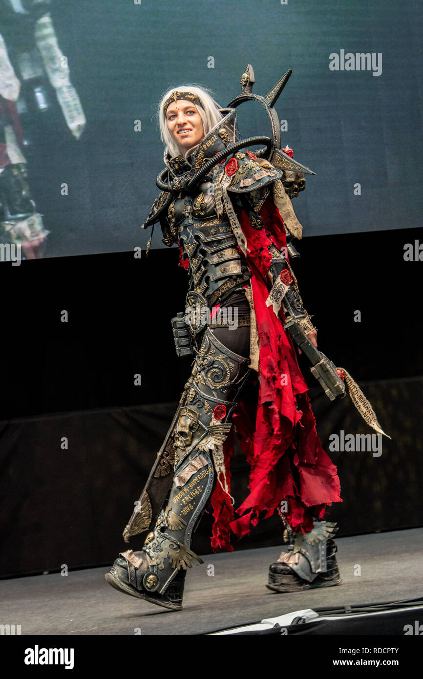 STUTTGART, GERMANY - JUN 30th 2018: Cosplay Contest - Adeptus Sororitas ...