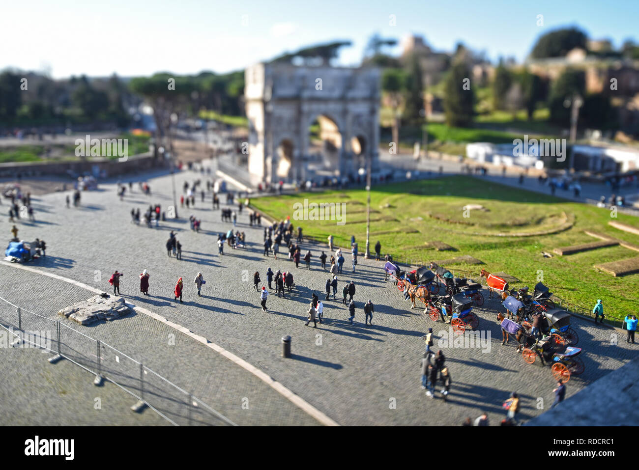 miniature of landmark in italy Stock Photo - Alamy