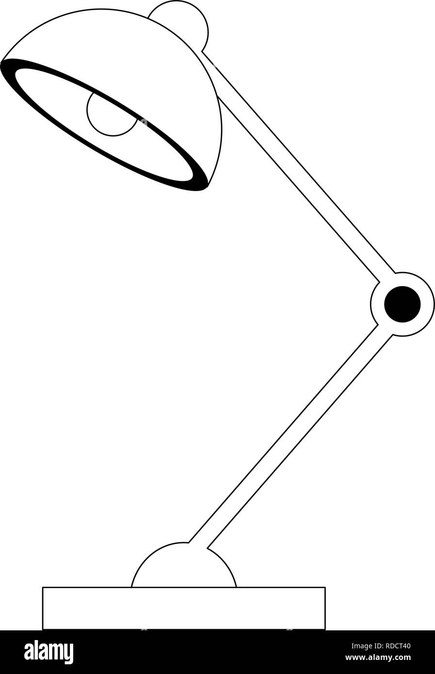 Desk light lamp symbol Stock Vector Image & Art - Alamy