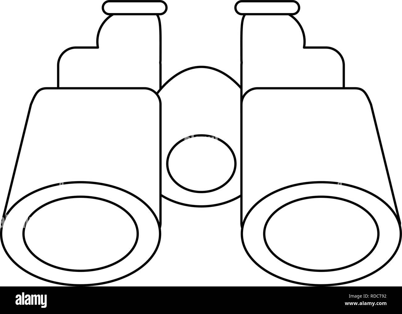 binoculars device isolated Stock Vector Image & Art - Alamy