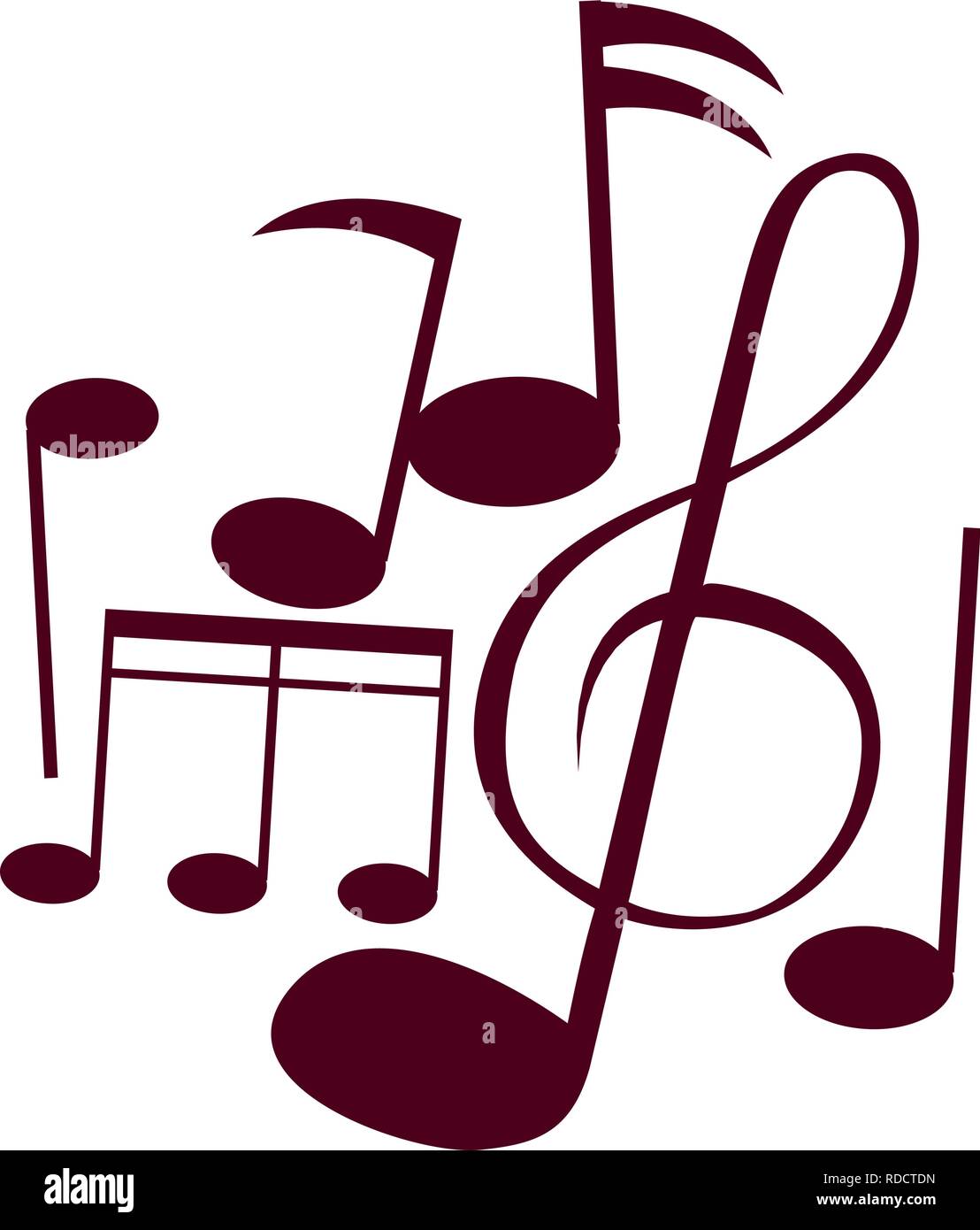 music notes collection Stock Vector Image & Art - Alamy