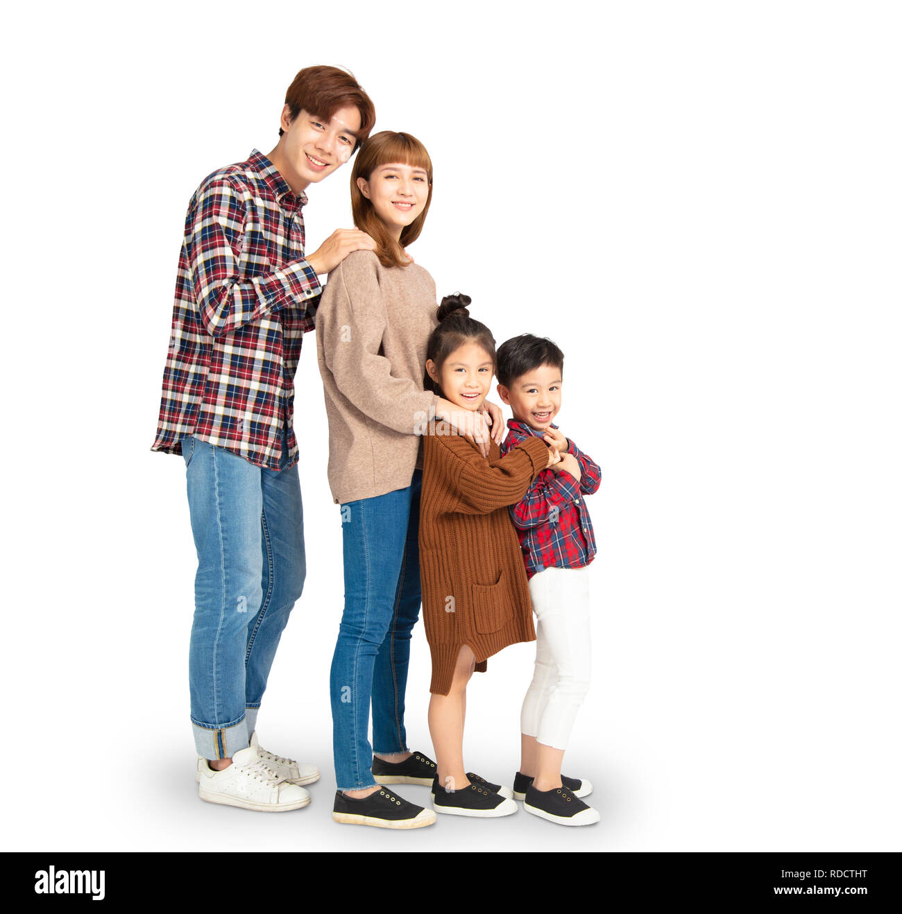 asian family smiling and standing together Stock Photo - Alamy