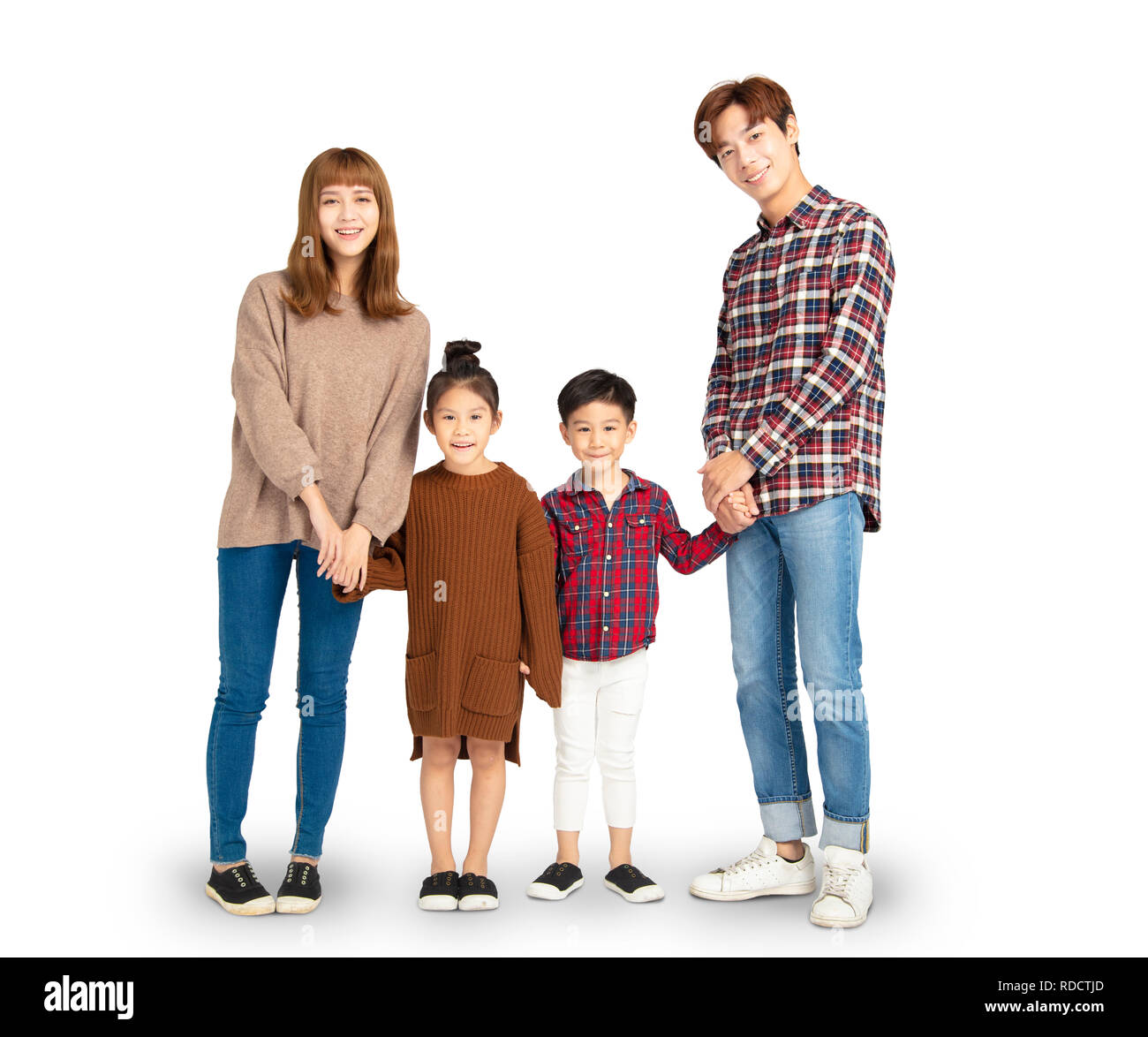 asian family smiling and standing together Stock Photo - Alamy