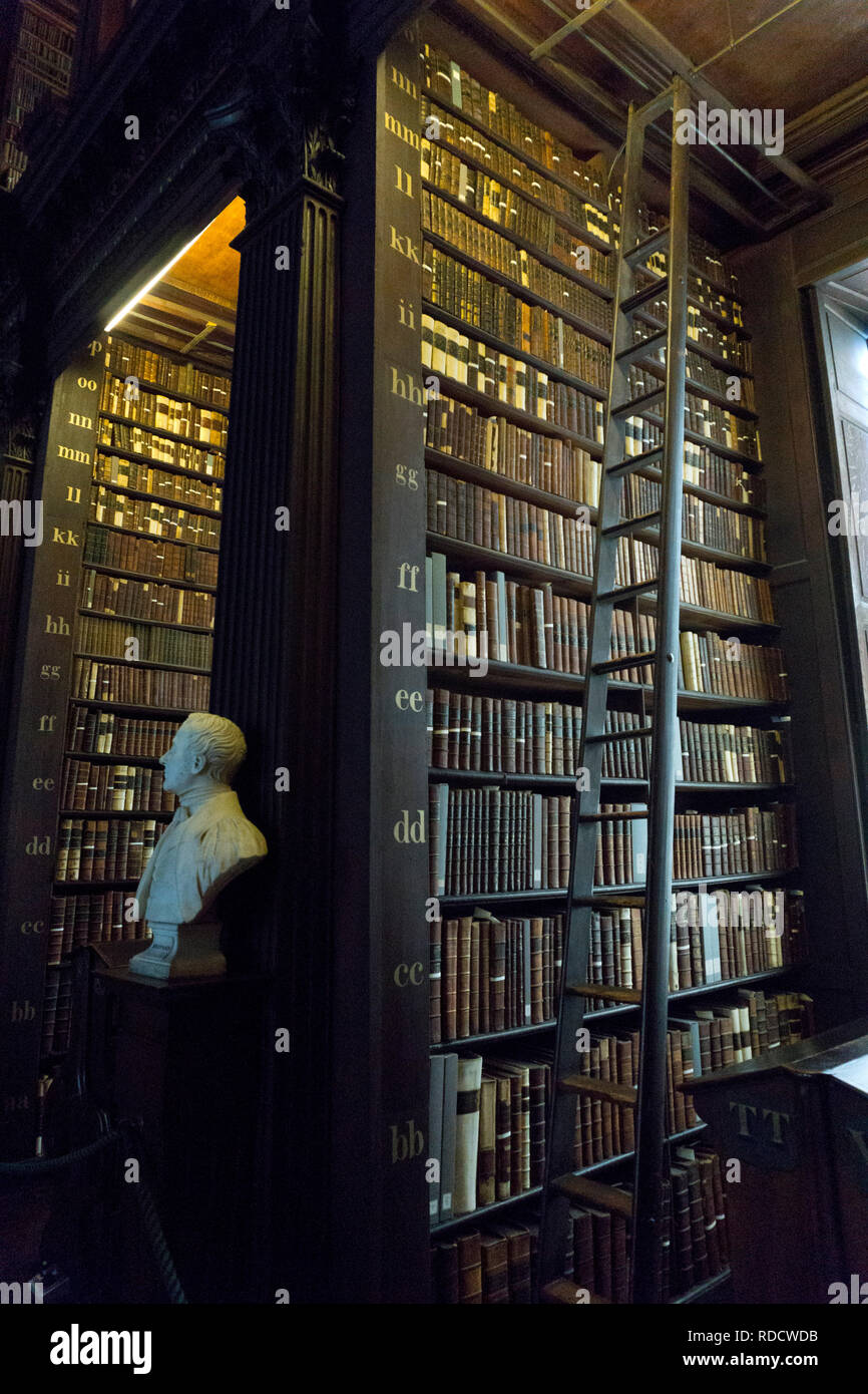 The Long Room in Trinity College Library, Dublin. 15.01.2019 Stock ...