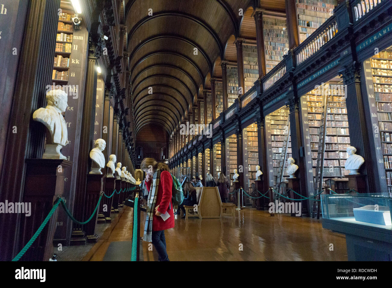 The Long Room in Trinity College Library, Dublin. 15.01.2019 Stock ...