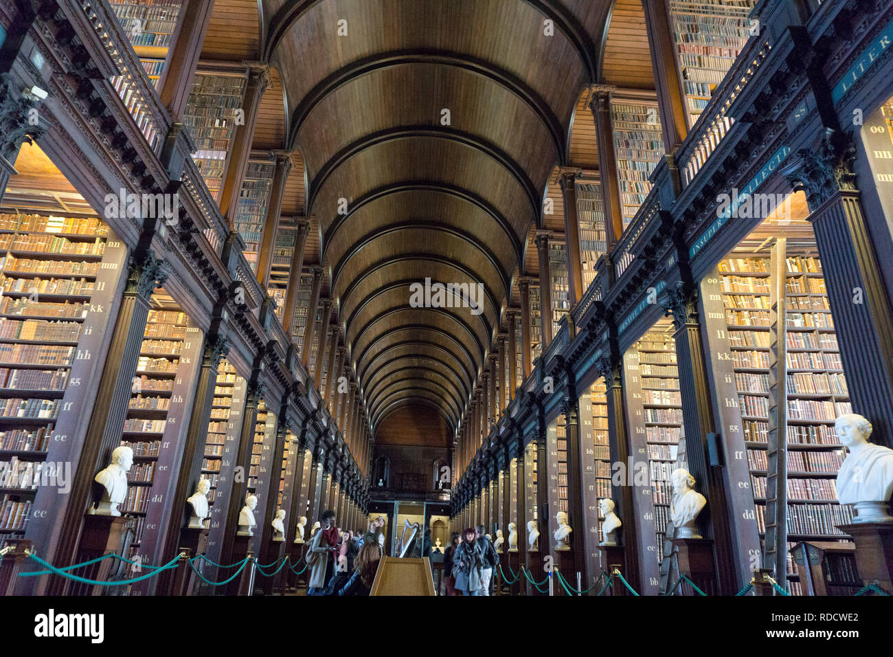 The Long Room in Trinity College Library, Dublin. 15.01.2019 Stock ...