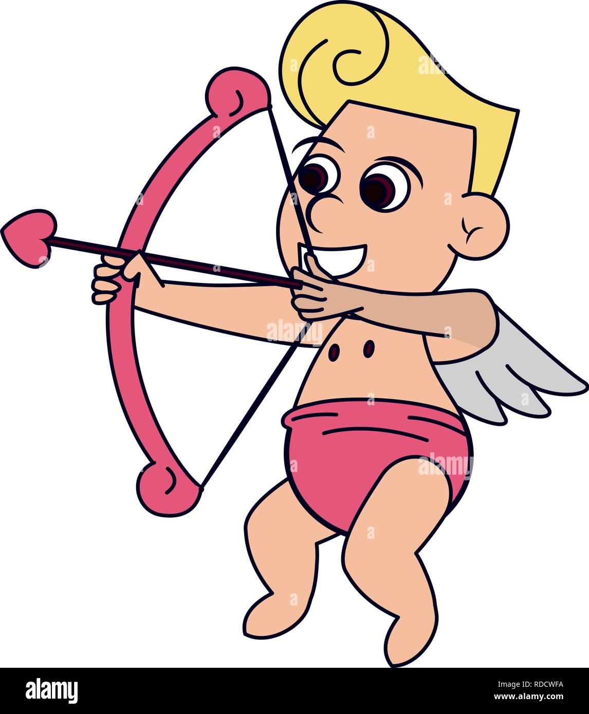 Cupid with harp Stock Vector Image & Art - Alamy