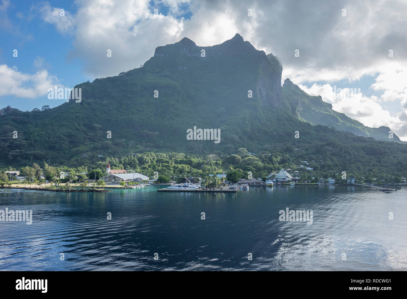 French Polynesia, Bora Bora, Vaitape Stock Photo - Alamy