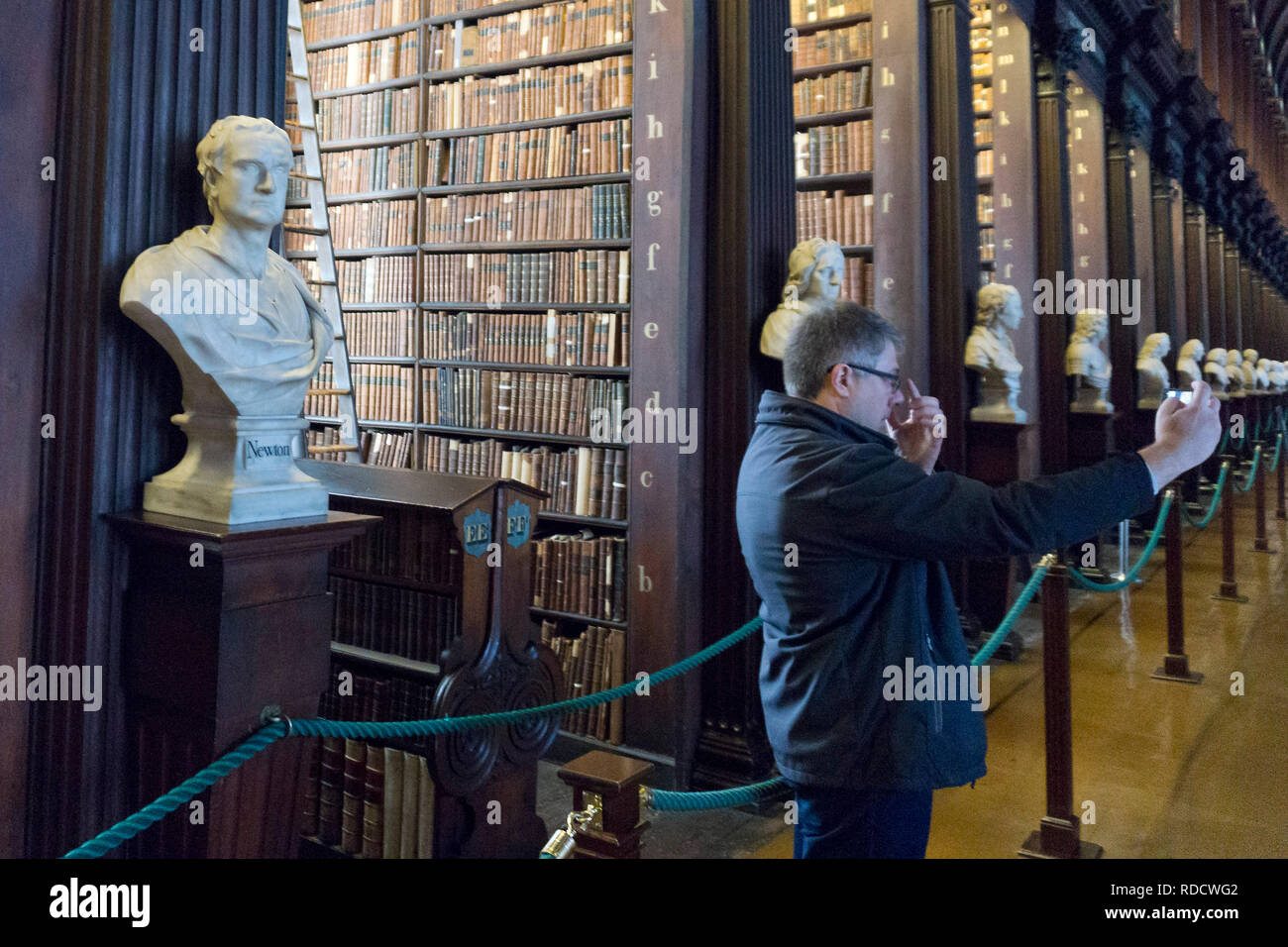 The Long Room in Trinity College Library, Dublin. 15.01.2019 Stock ...