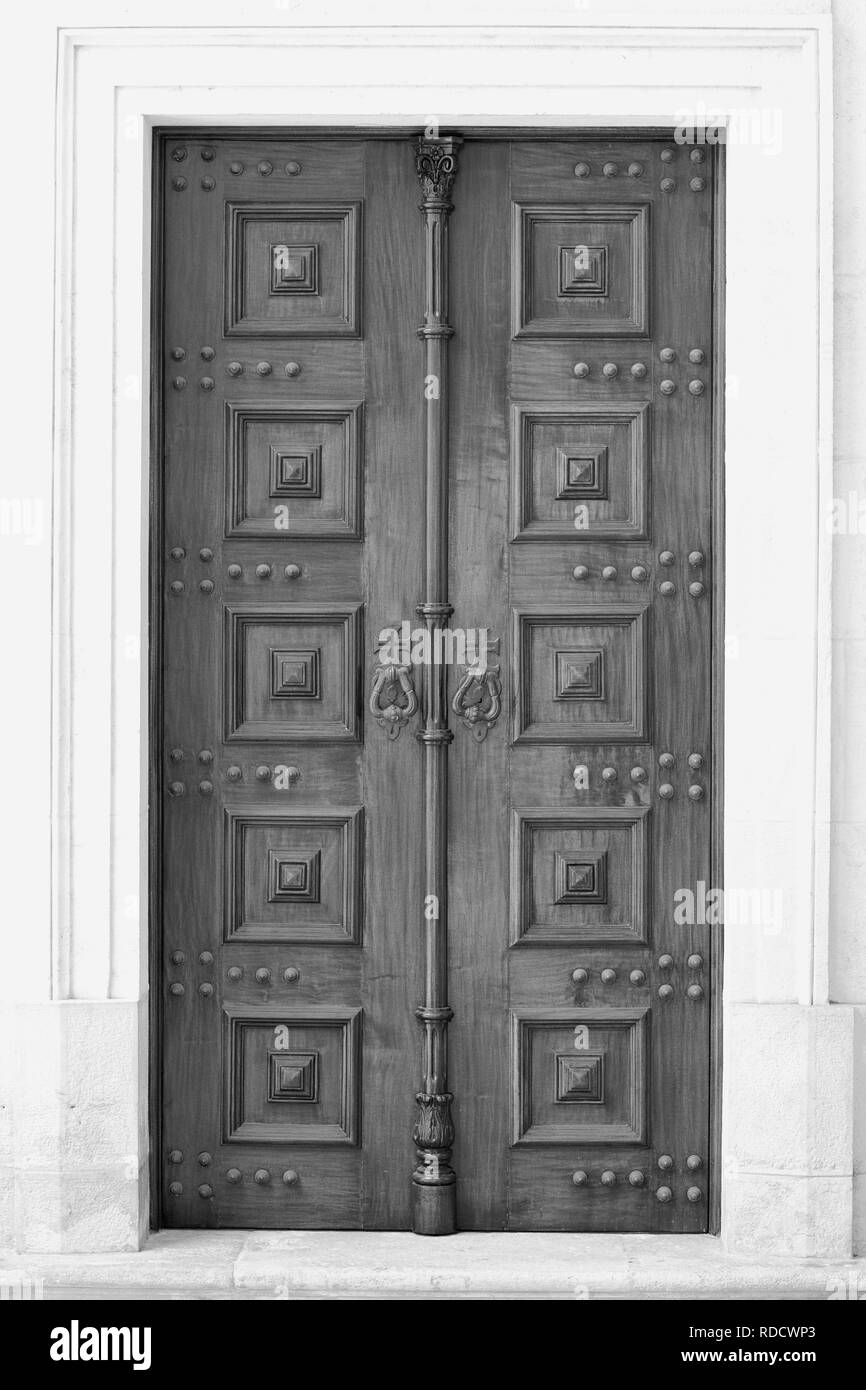 Catholic church doors Black and White Stock Photos & Images - Alamy