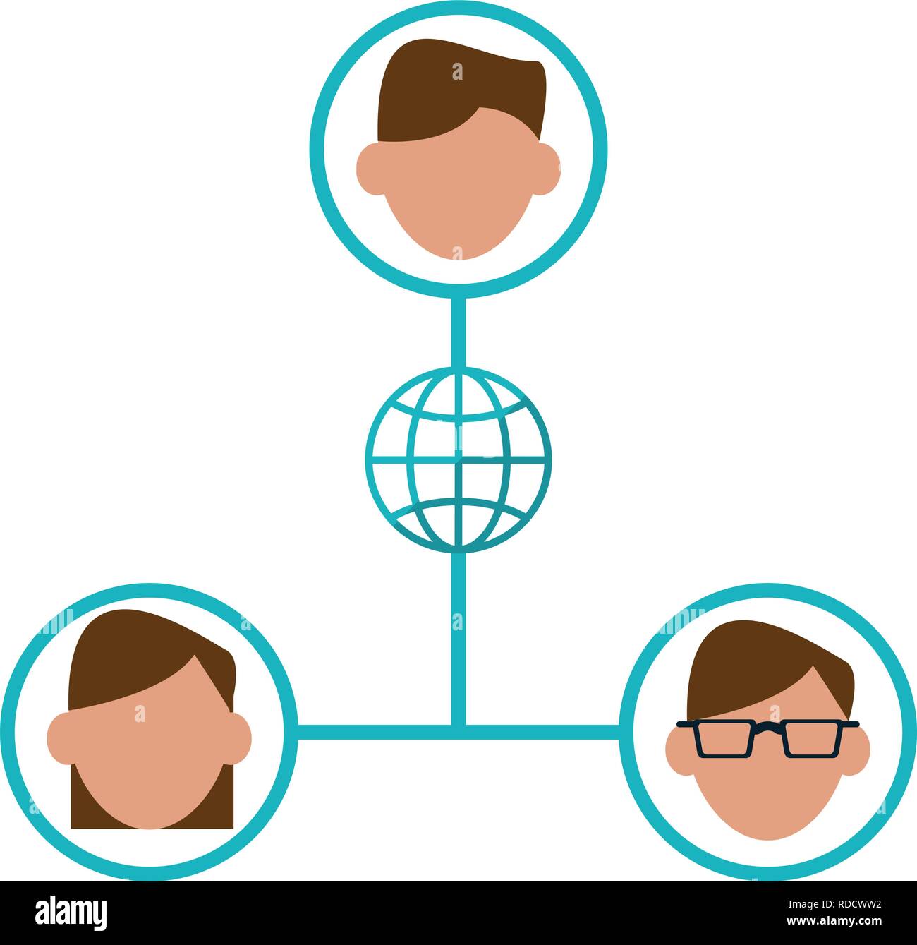 Social media networking faces Stock Vector Images - Alamy