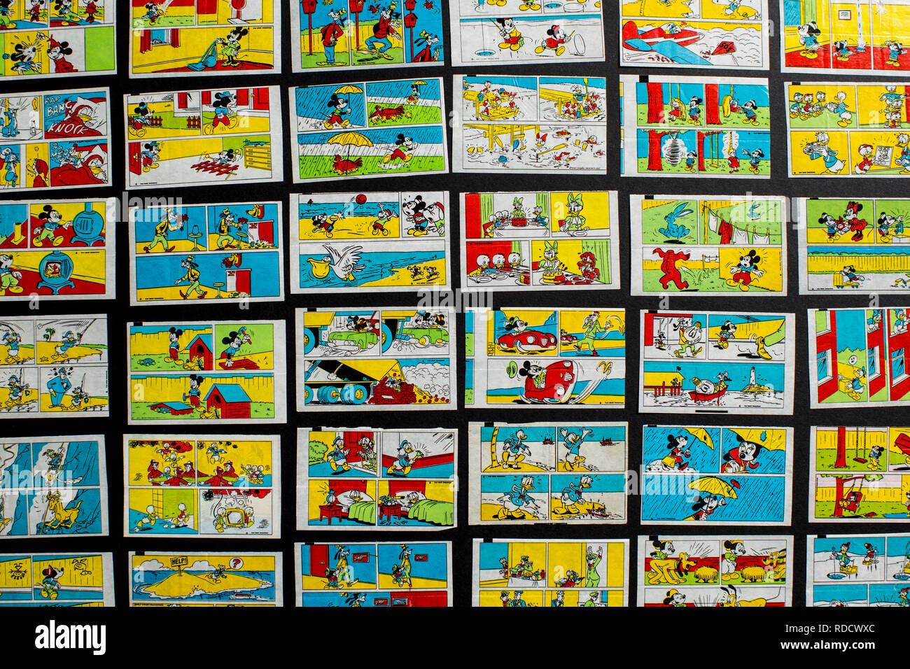 Moscow, Russia - January 13, 2019: High angle view of Donald bubble gum ...