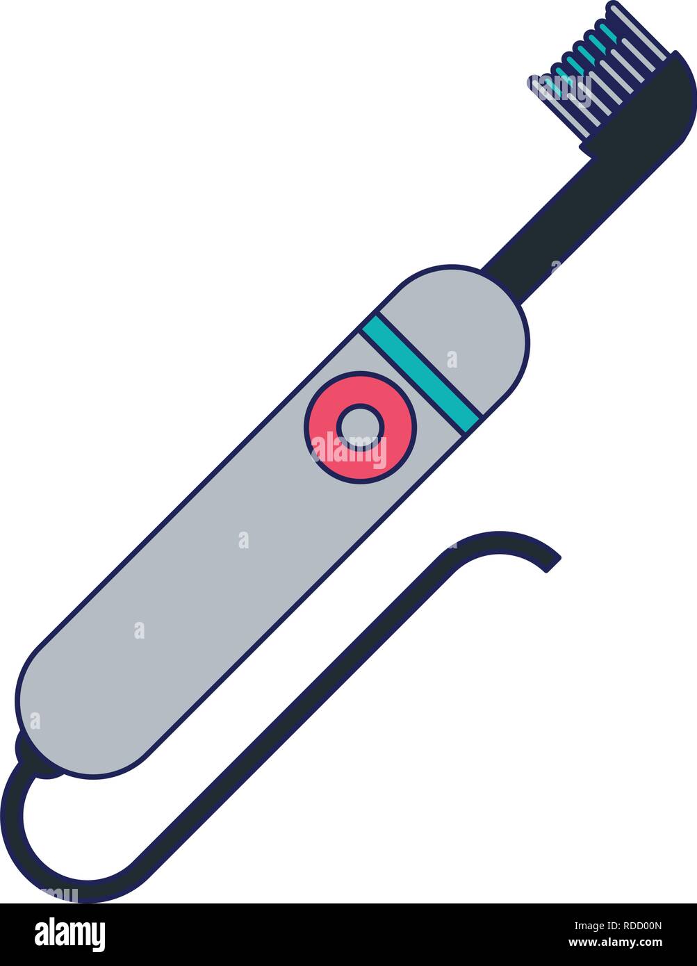 Electronic toothbrush device Stock Vector Image & Art - Alamy