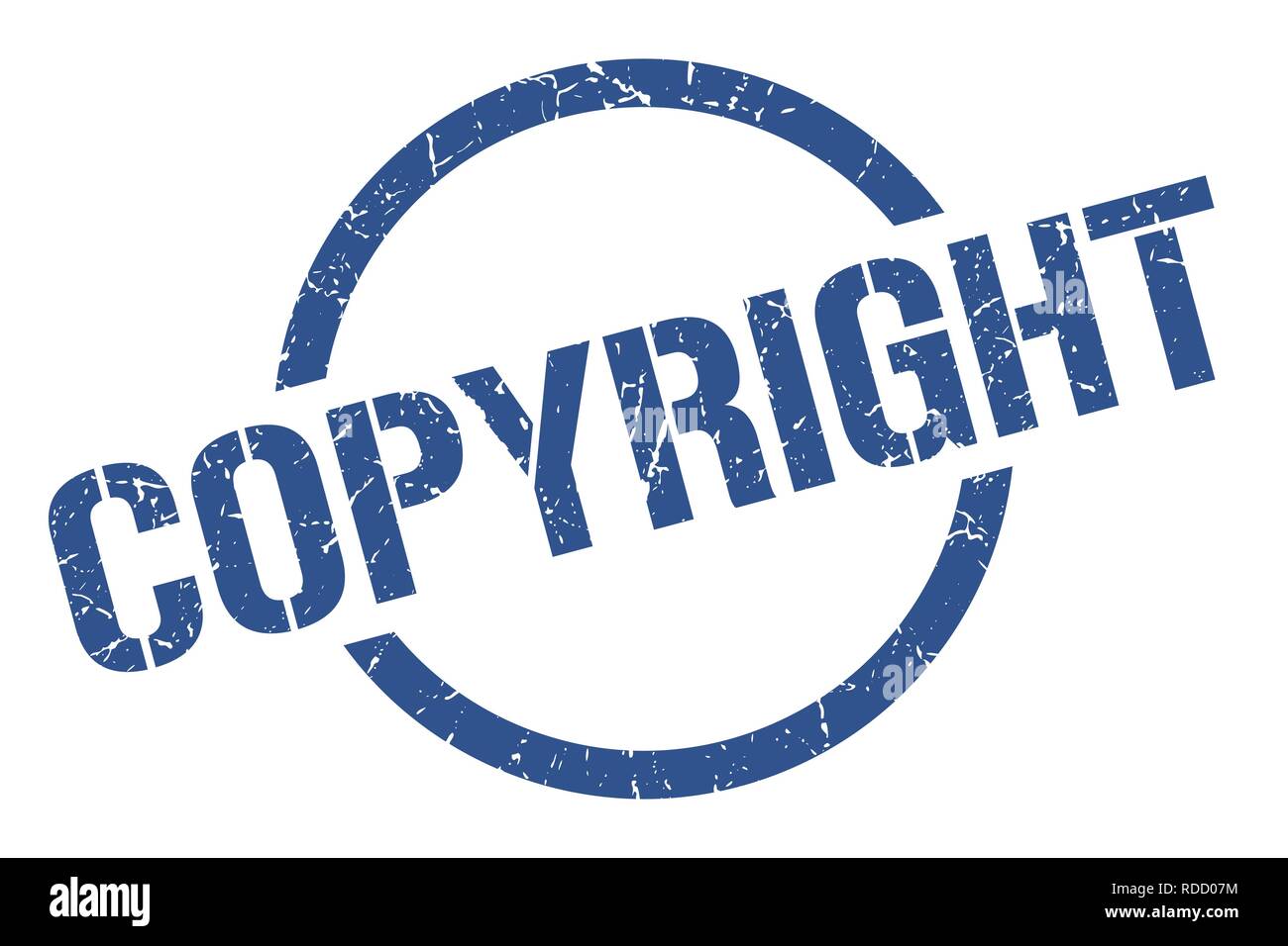 copyright blue round stamp Stock Vector Image & Art - Alamy