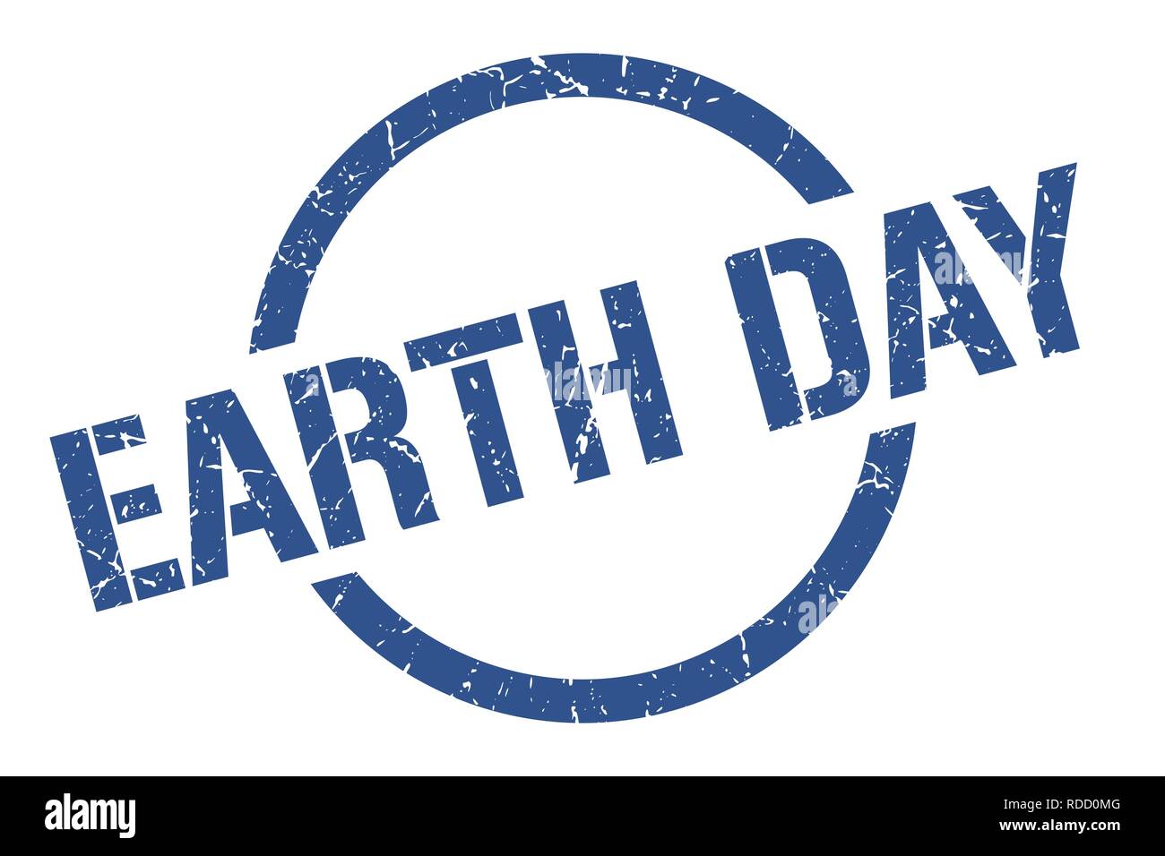 earth day blue round stamp Stock Vector Image & Art - Alamy