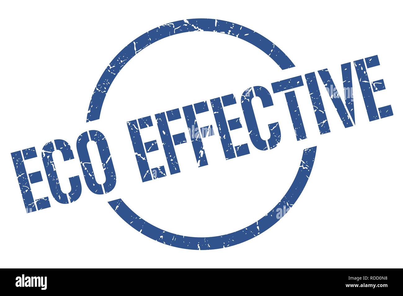eco effective blue round stamp Stock Vector Image & Art - Alamy