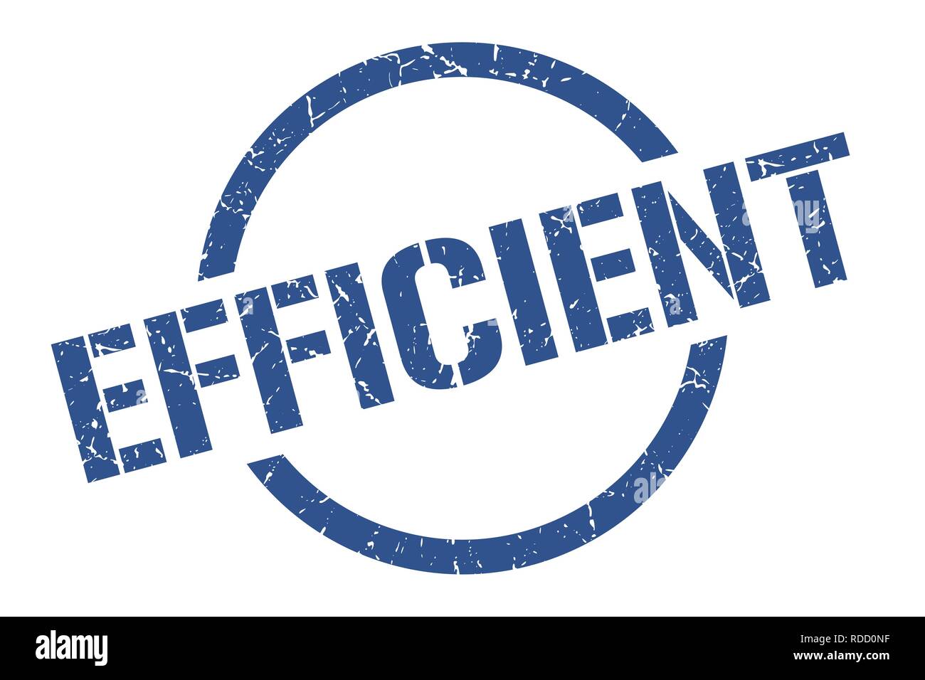 efficient blue round stamp Stock Vector Image & Art - Alamy