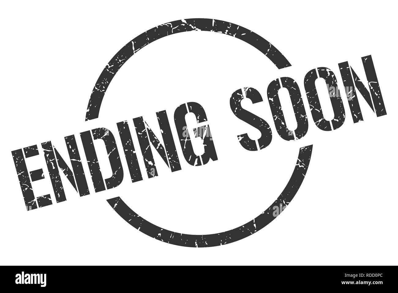 Black and white ending Stock Vector Images - Alamy