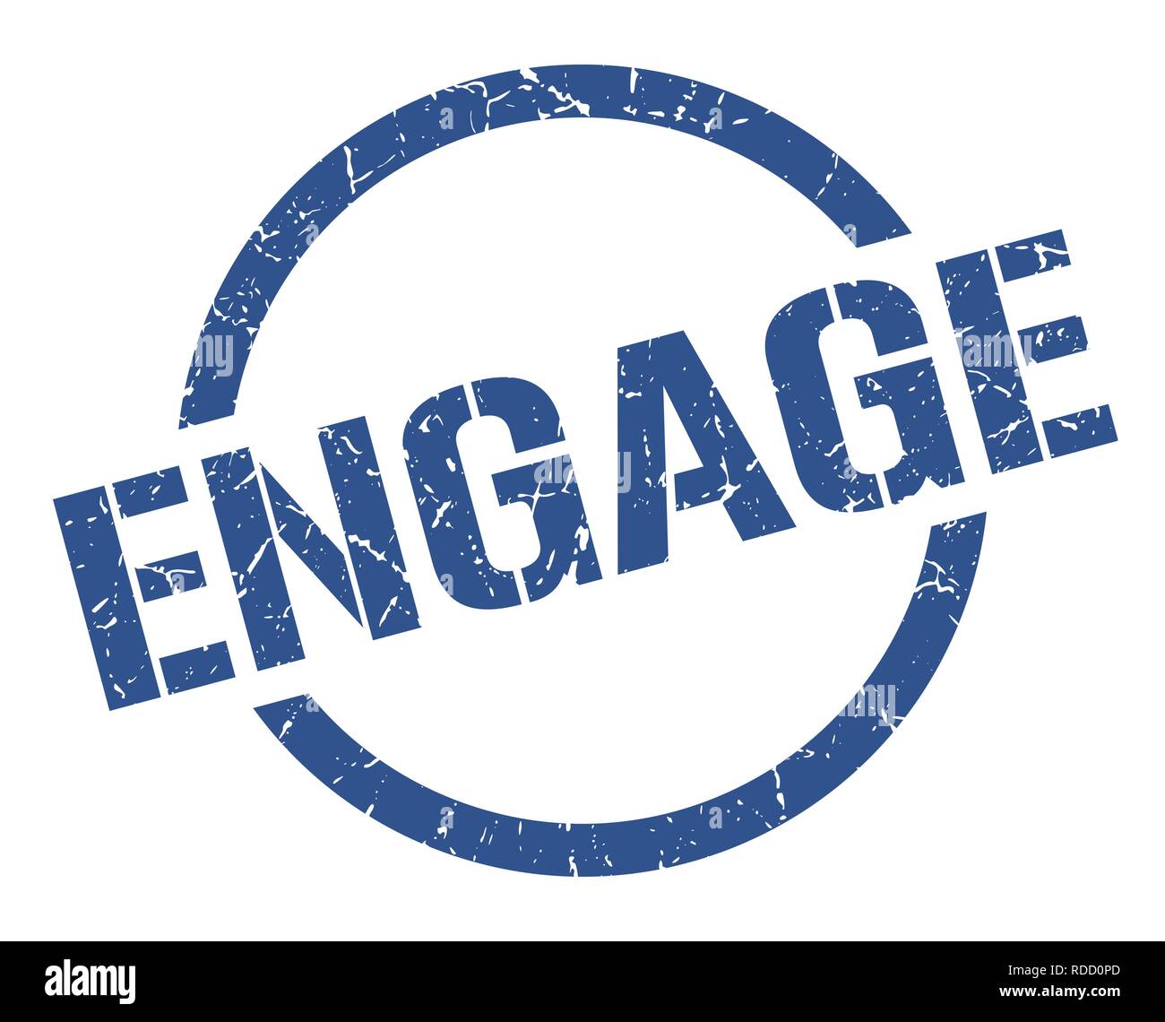 engage blue round stamp Stock Vector Image & Art - Alamy