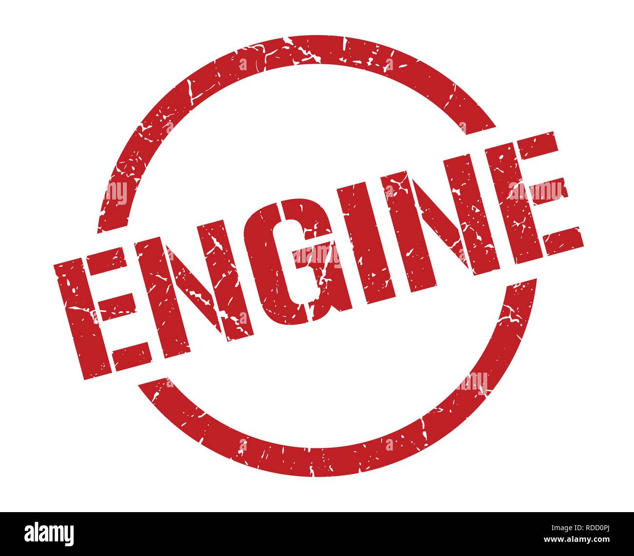 engine red round stamp Stock Vector Image & Art - Alamy
