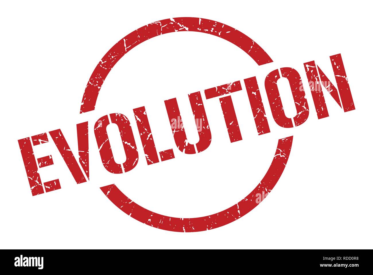 evolution red round stamp Stock Vector Image & Art - Alamy
