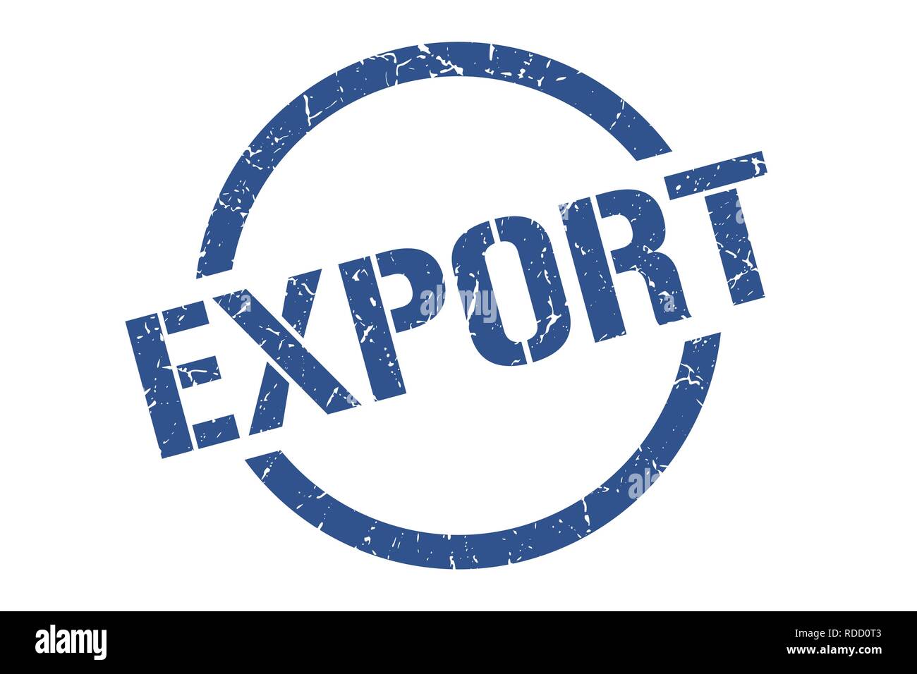 export blue round stamp Stock Vector Image & Art - Alamy