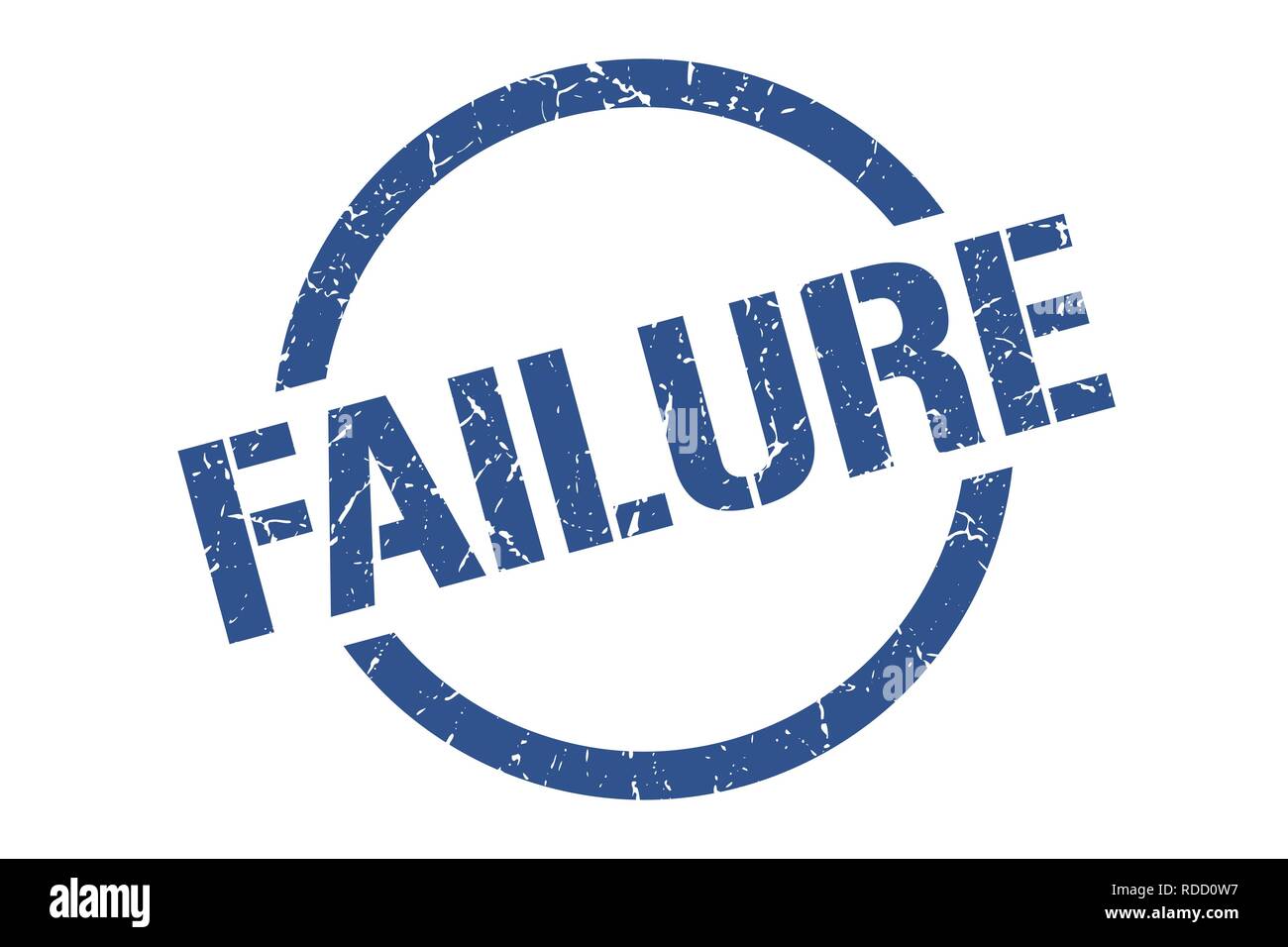 failure blue round stamp Stock Vector Image & Art - Alamy