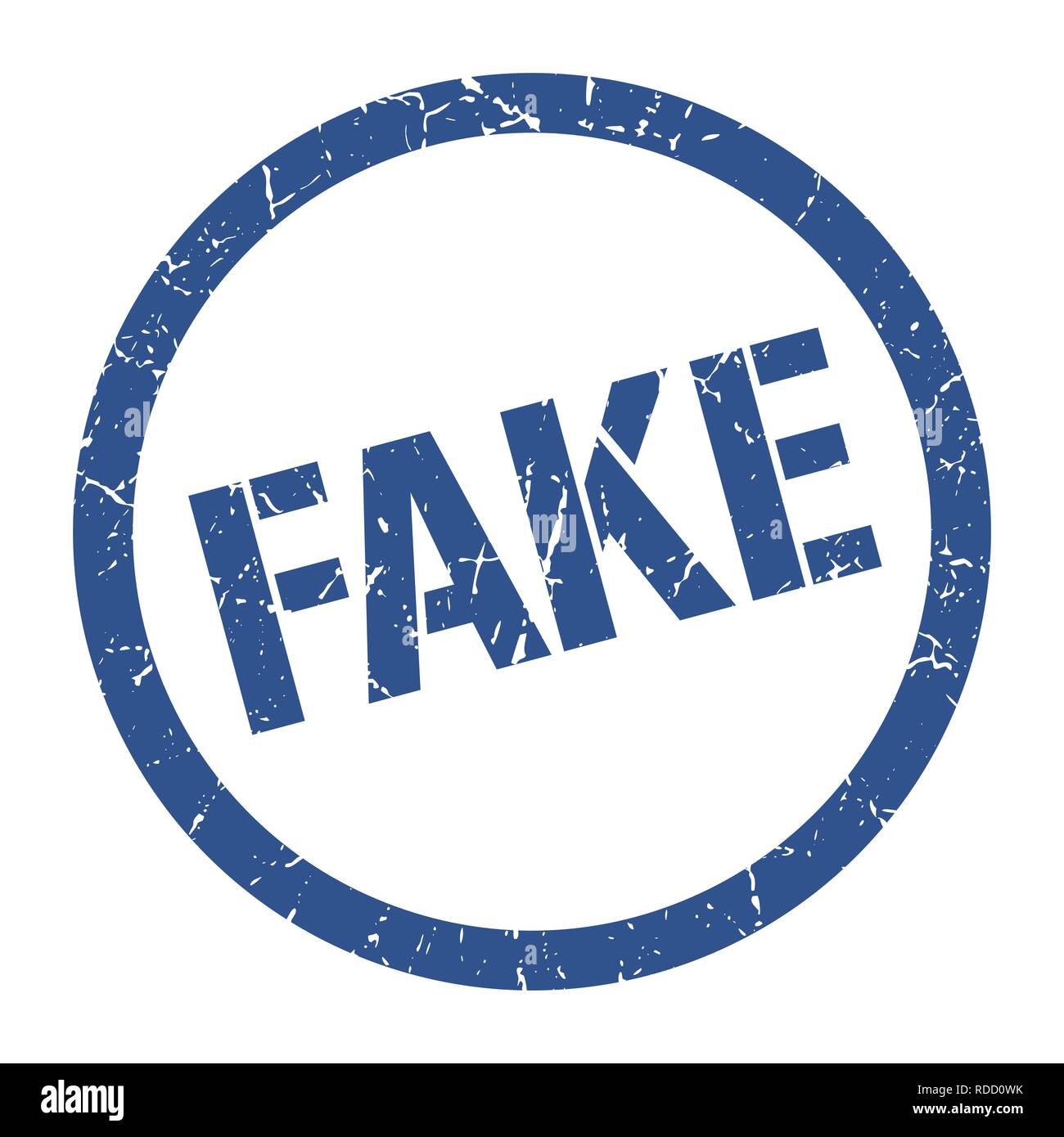 fake blue round stamp Stock Vector Image & Art - Alamy