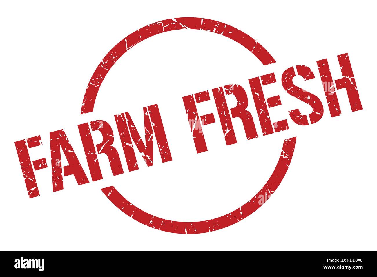 farm fresh red round stamp Stock Vector Image & Art - Alamy