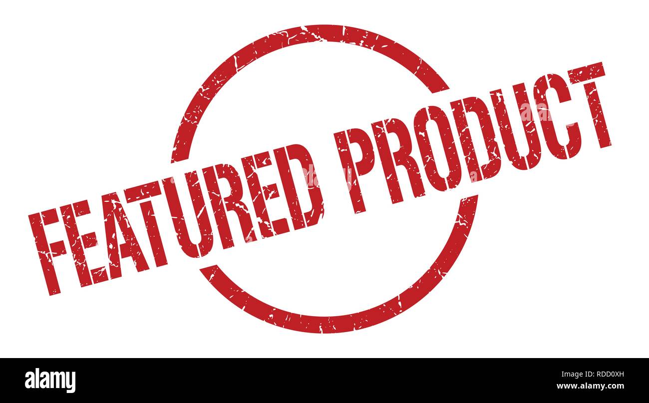 featured product red round stamp Stock Vector Image & Art - Alamy