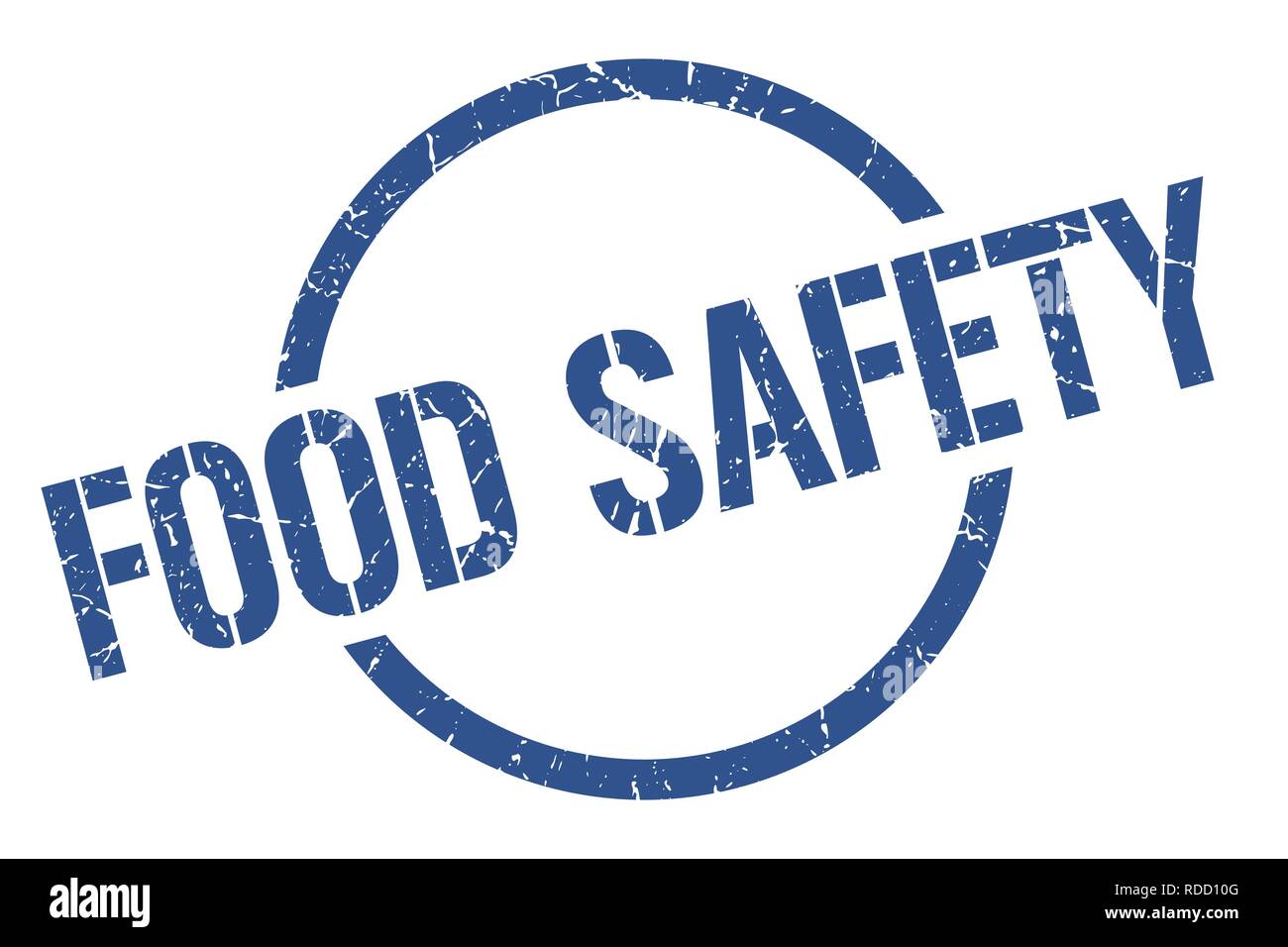 food safety blue round stamp Stock Vector Image & Art - Alamy