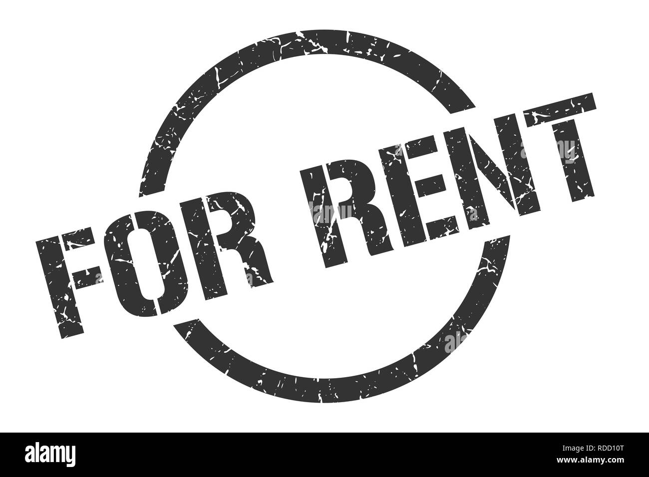 for rent black round stamp Stock Vector Image & Art - Alamy
