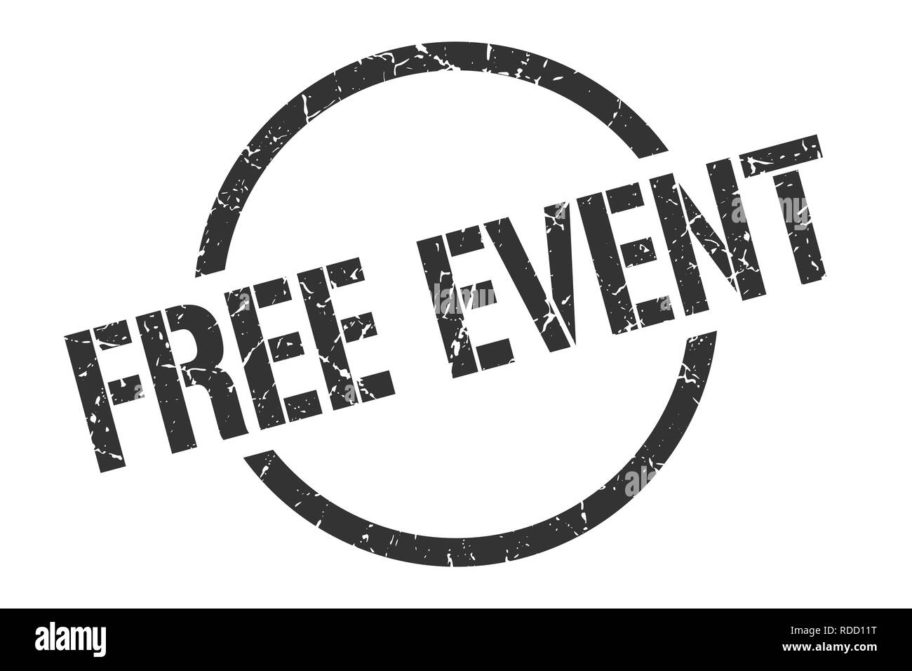 free event black round stamp Stock Vector Image & Art - Alamy