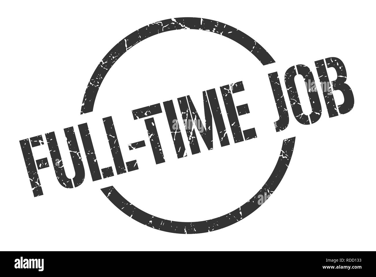 Full time job seal hi-res stock photography and images - Alamy