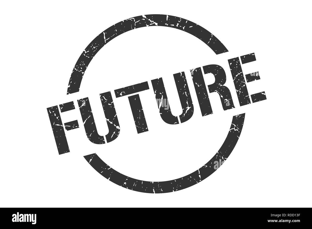 Future stamp round vintage Stock Vector Images - Alamy