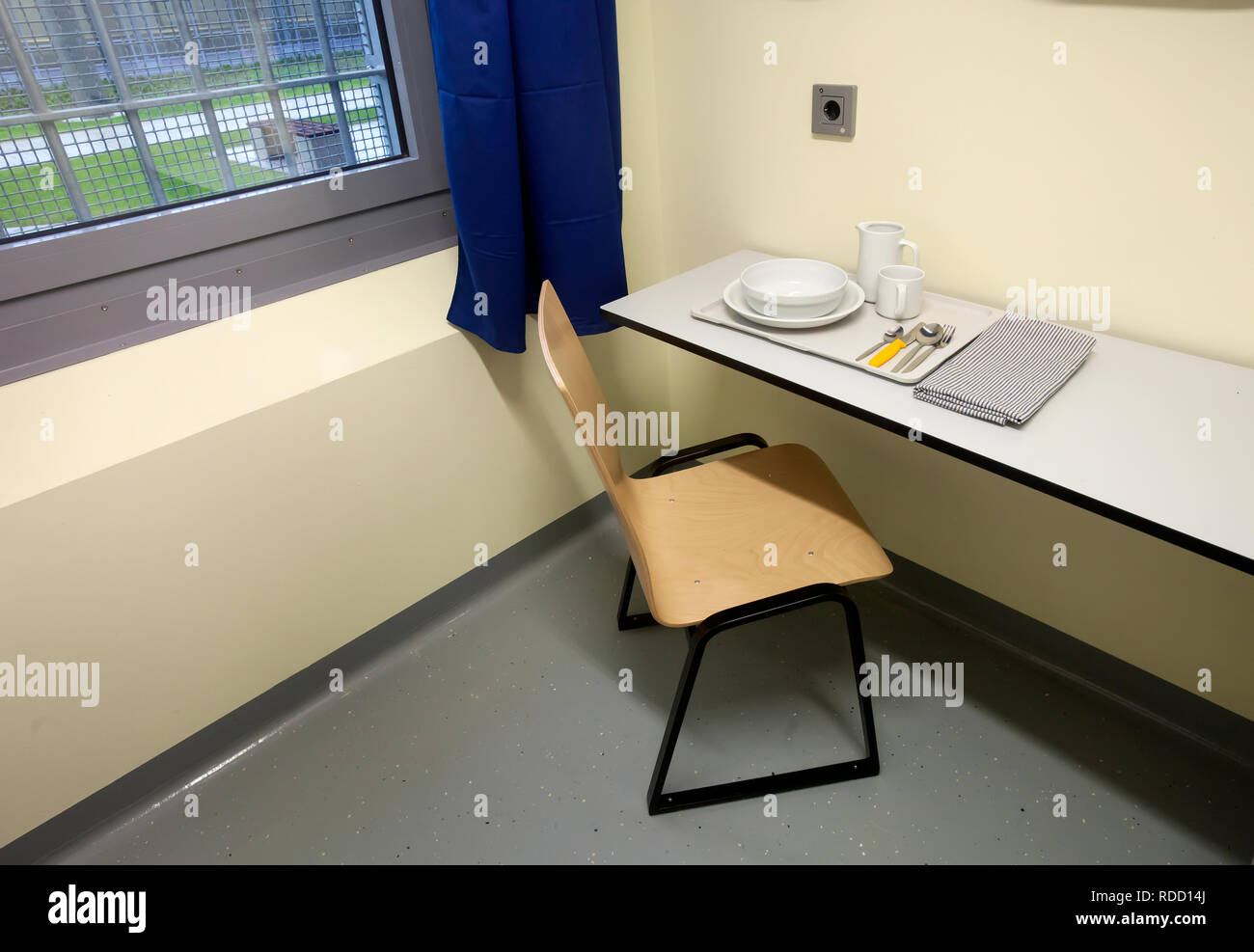 Prison cell, prison, penitentiary, North Rhine-Westphalia, Germany ...