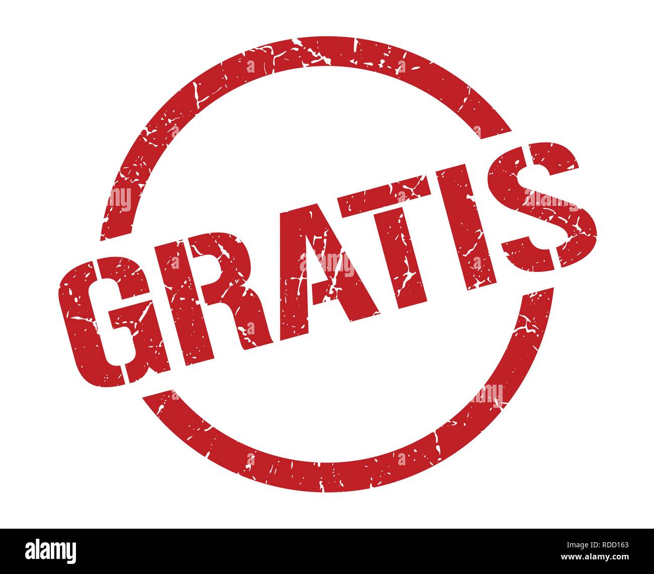 gratis red round stamp Stock Vector Image & Art - Alamy