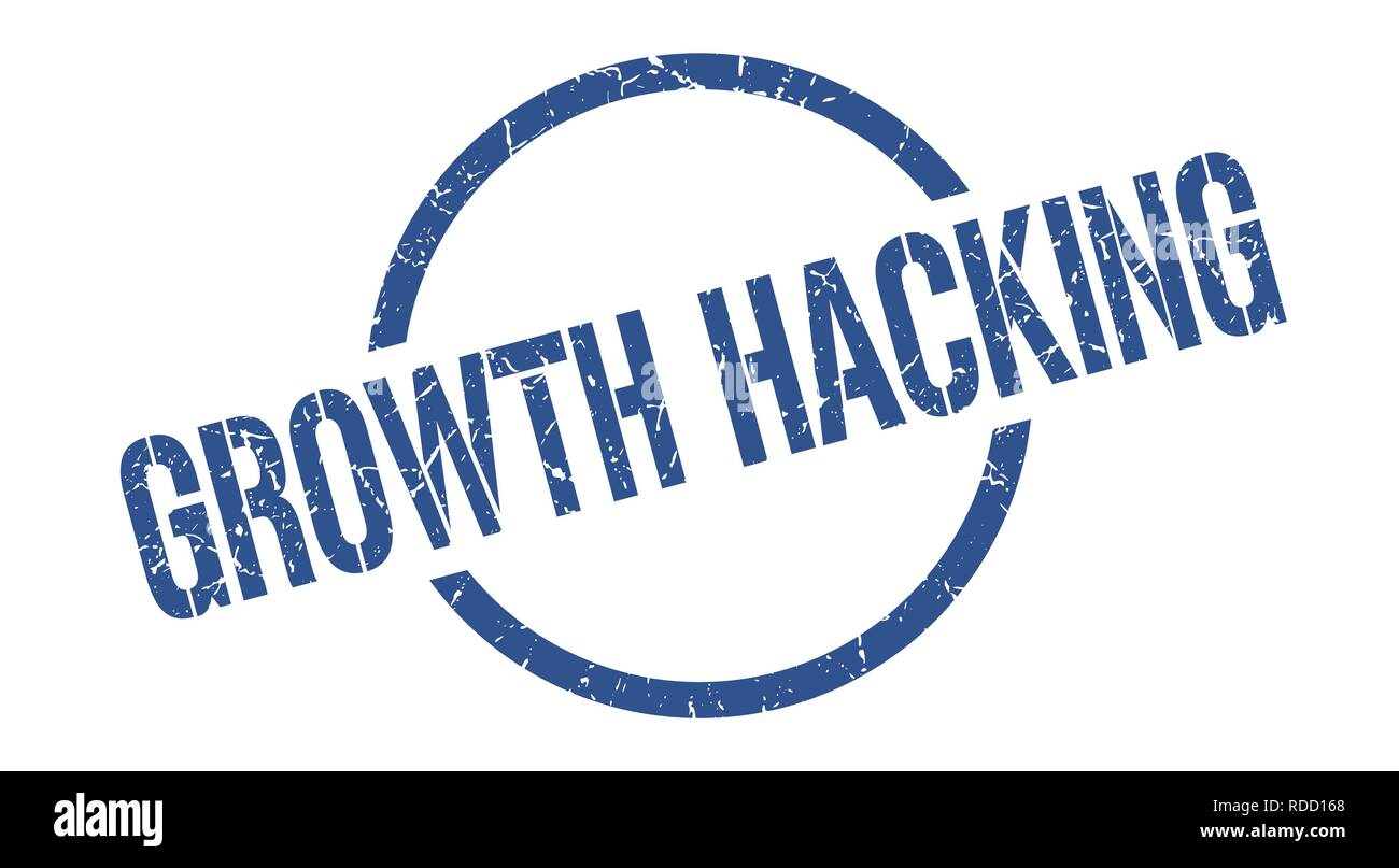 growth hacking blue round stamp Stock Vector Image & Art - Alamy