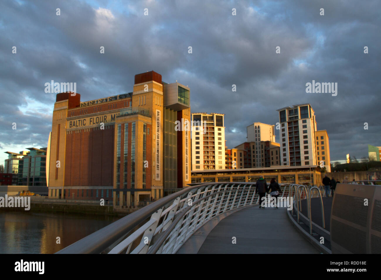 Walking towards the Baltic Centre Stock Photo - Alamy