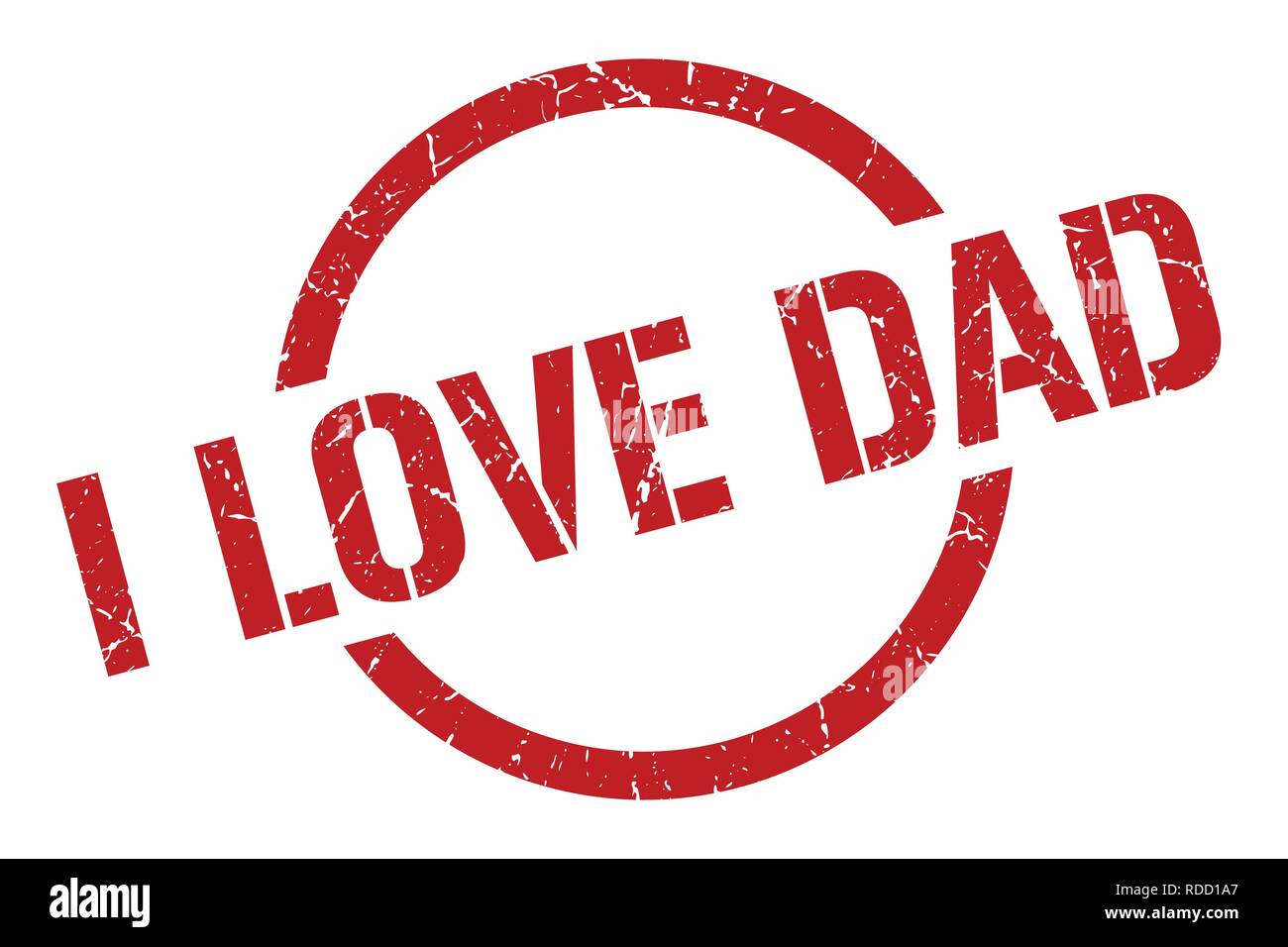 i love dad red round stamp Stock Vector Image & Art - Alamy