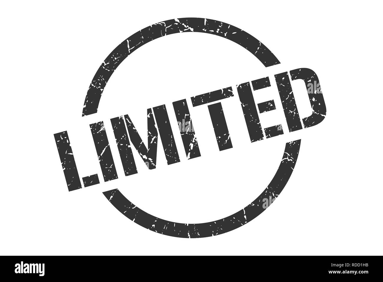 limited black round stamp Stock Vector Image & Art - Alamy