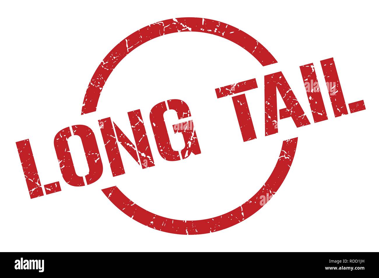 long tail red round stamp Stock Vector Image & Art - Alamy